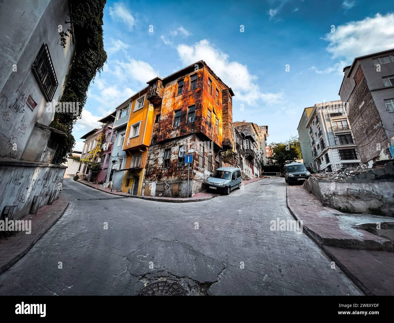 Istanbul, Turkiye - OCT 13, 2022: Generic architecture and street view ...