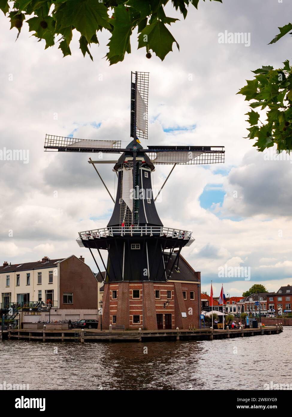 Famous Windmill De Adriaan in Haarlem, Netherlands Stock Photo - Alamy