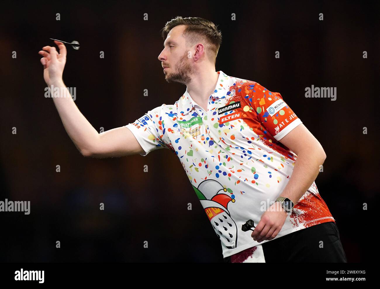 Florian Hempel in action against Dimitri Van den Bergh (not pictured ...