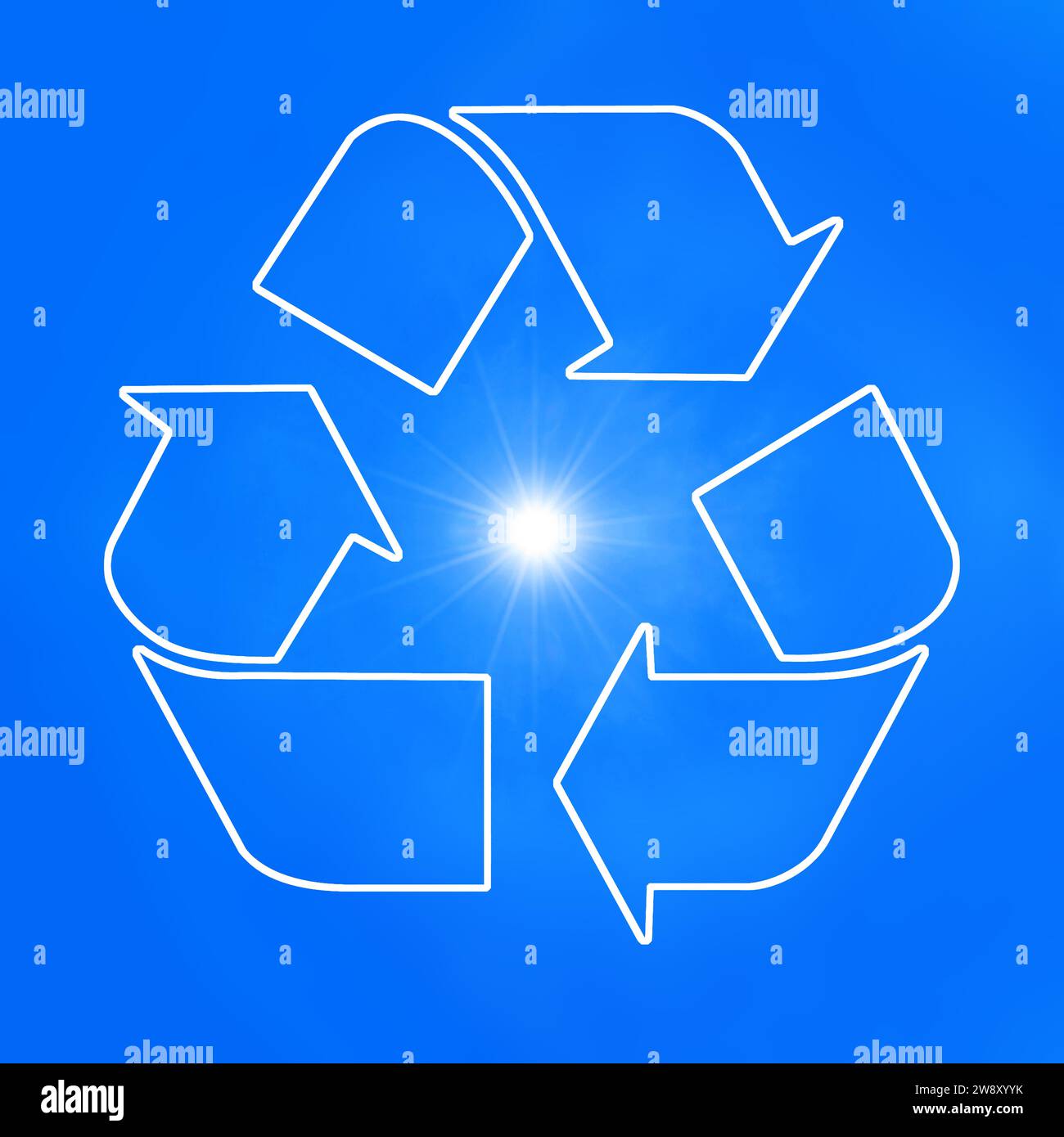 The universal recycling symbol. It is an internationally recognized ...