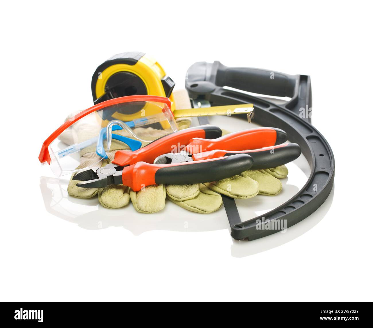 Isolated set of construction tools Stock Photo - Alamy