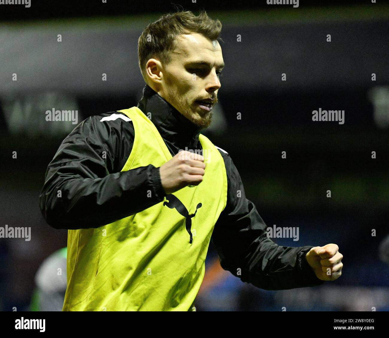 Stockport, UK. 22nd Dec, 2023. Sam Austin 8# of Notts County Football ...