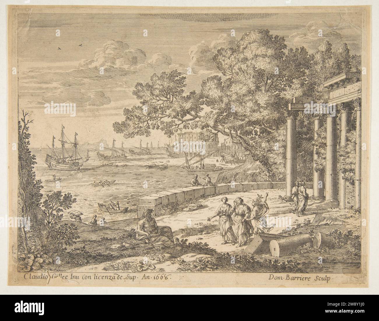 Landscape with Mercury 1964 by Claude Lorrain (Claude Gellee Stock ...