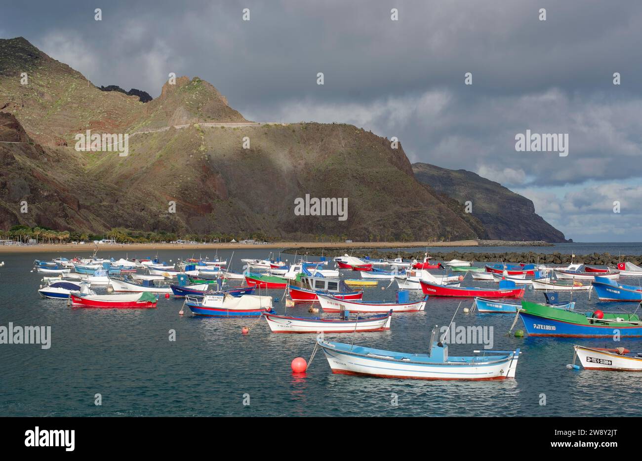 Boats in the north of Tenerife, Tenerife, Canary Islands, Canary ...