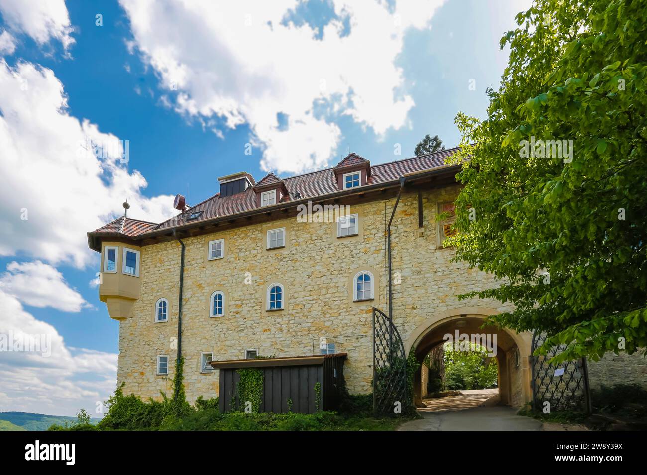 Entrance gate to teck castle hi-res stock photography and images - Alamy