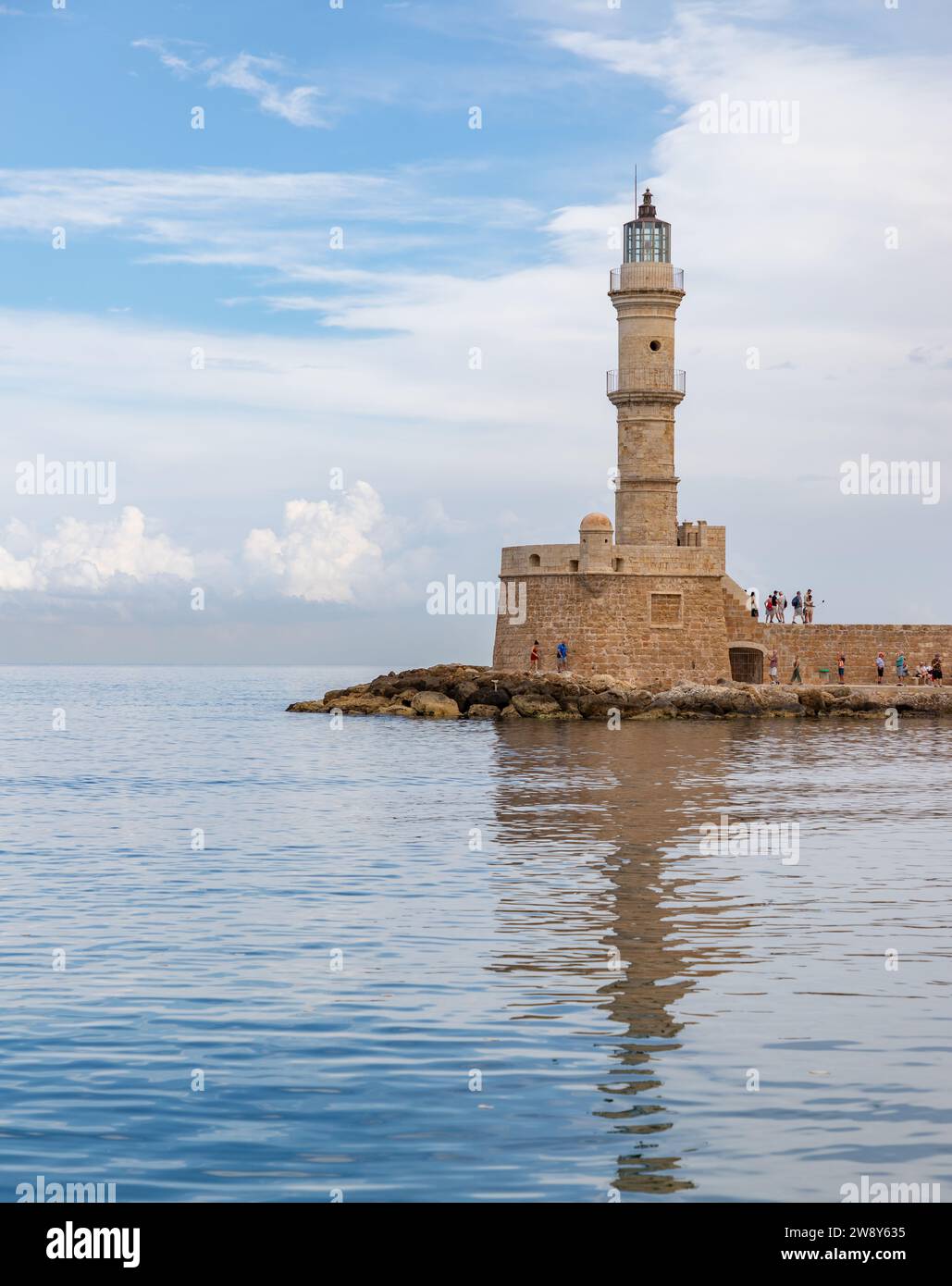 A picture of the Lighthouse of Chania Stock Photo - Alamy