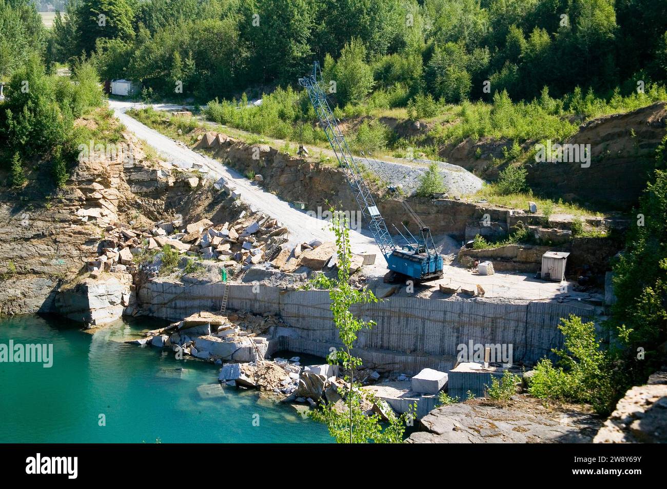 Demitz-Thumitz large quarry. The crushed granite is used to produce ...
