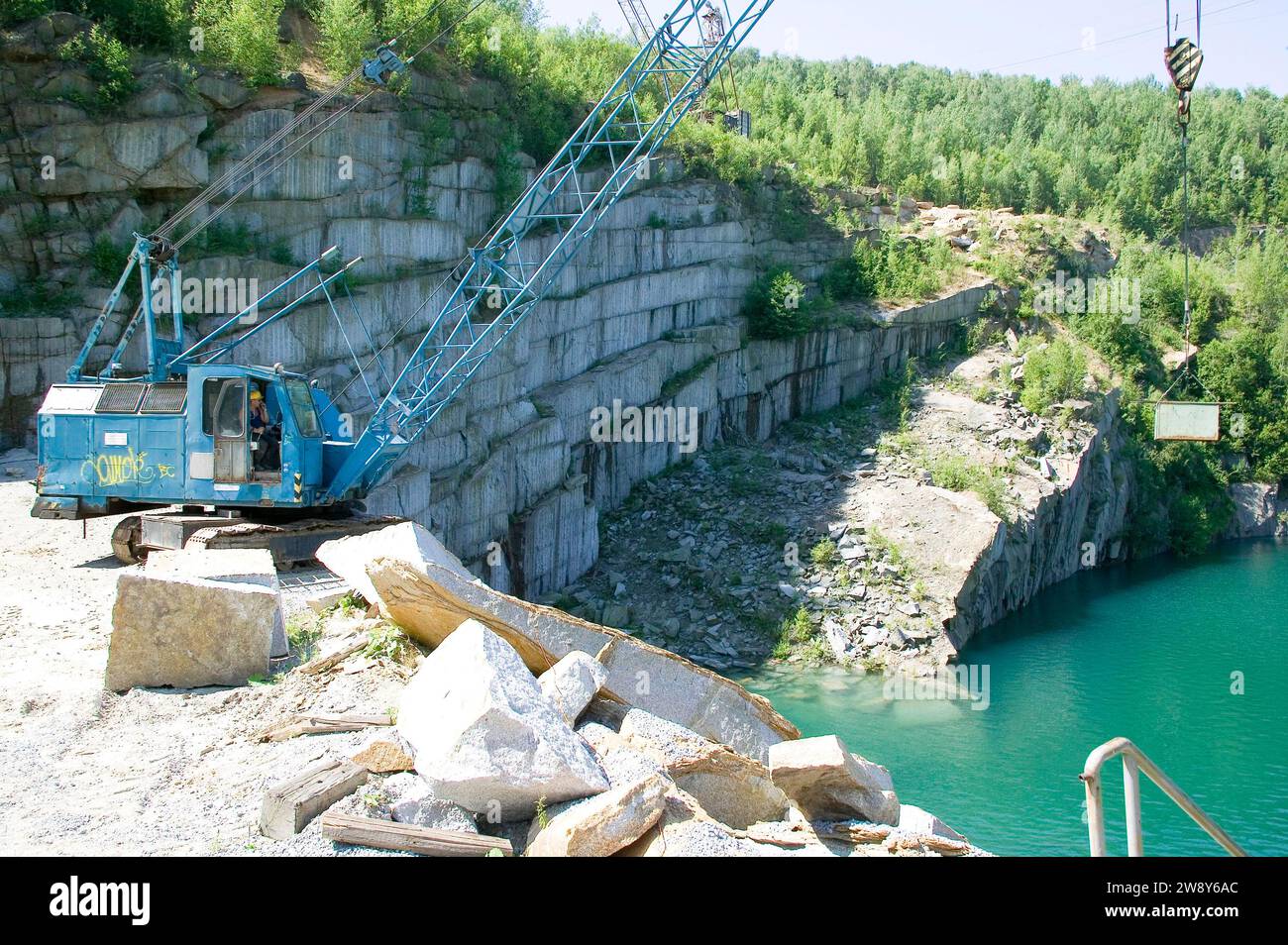 Demitz-Thumitz large quarry. The crushed granite is used to produce ...