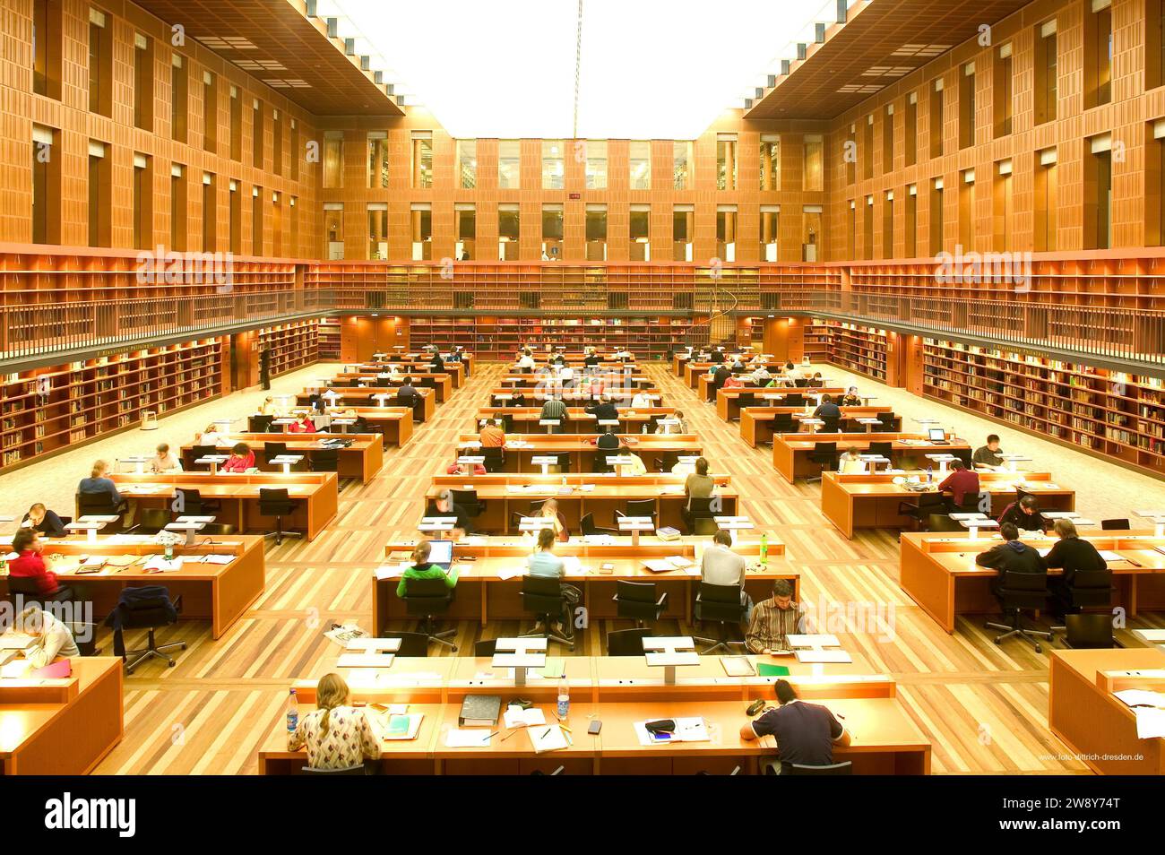 Saxon State Library, Reading Room Stock Photo - Alamy