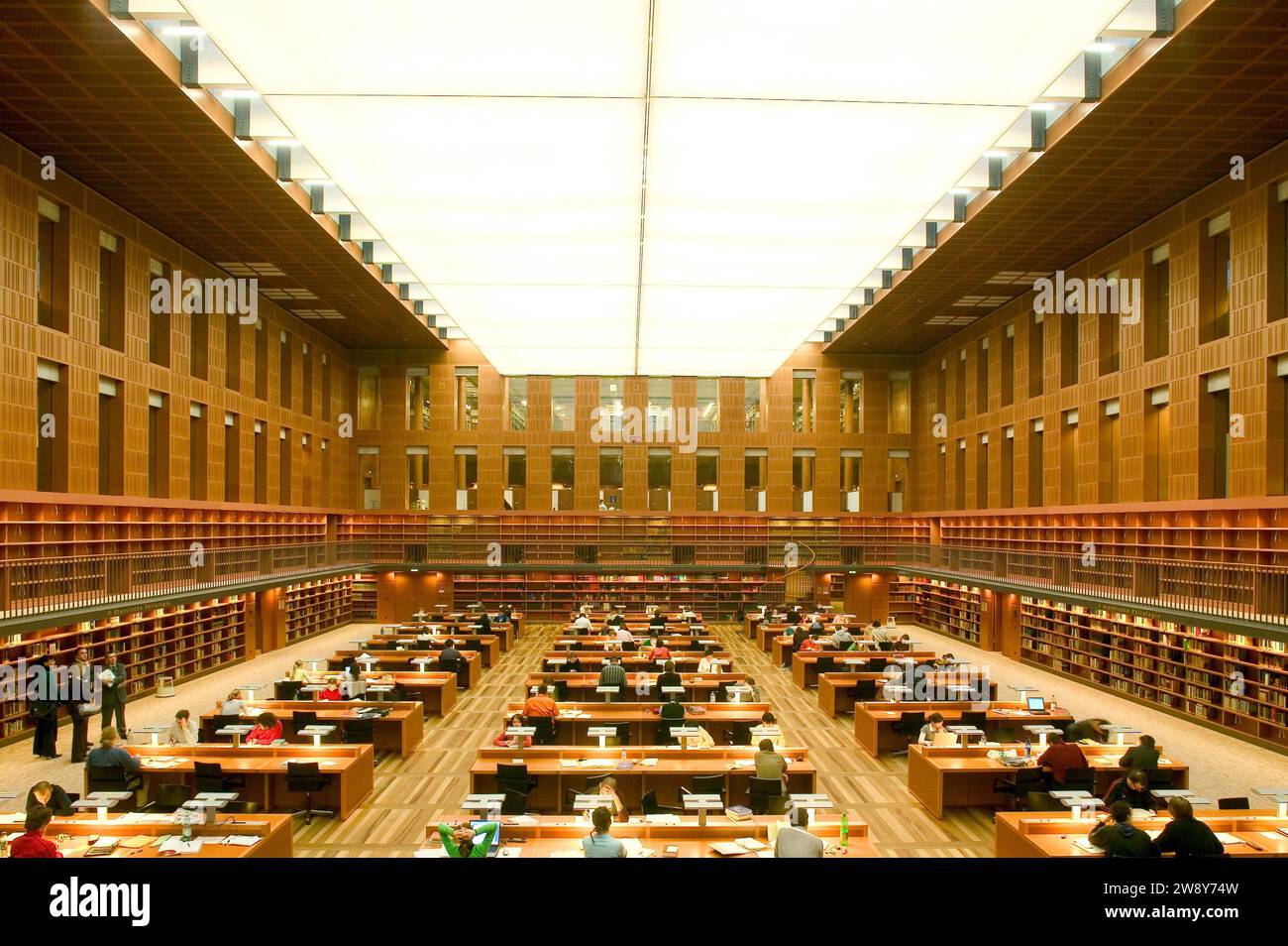 Saxon State Library, Reading Room Stock Photo - Alamy