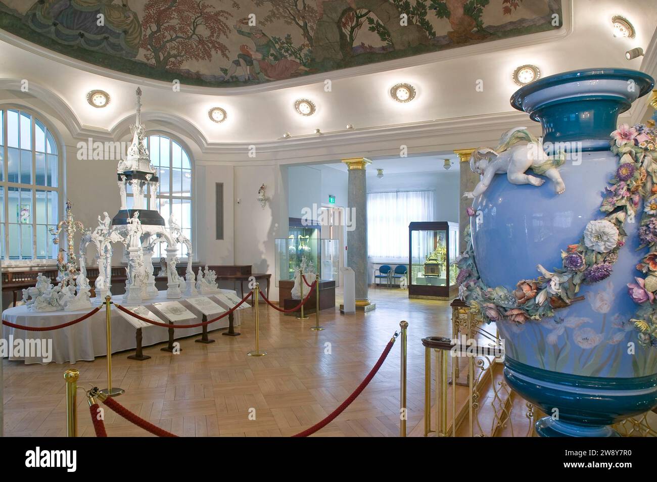 Exhibition hall of the Meissen porcelain manufactory Stock Photo - Alamy