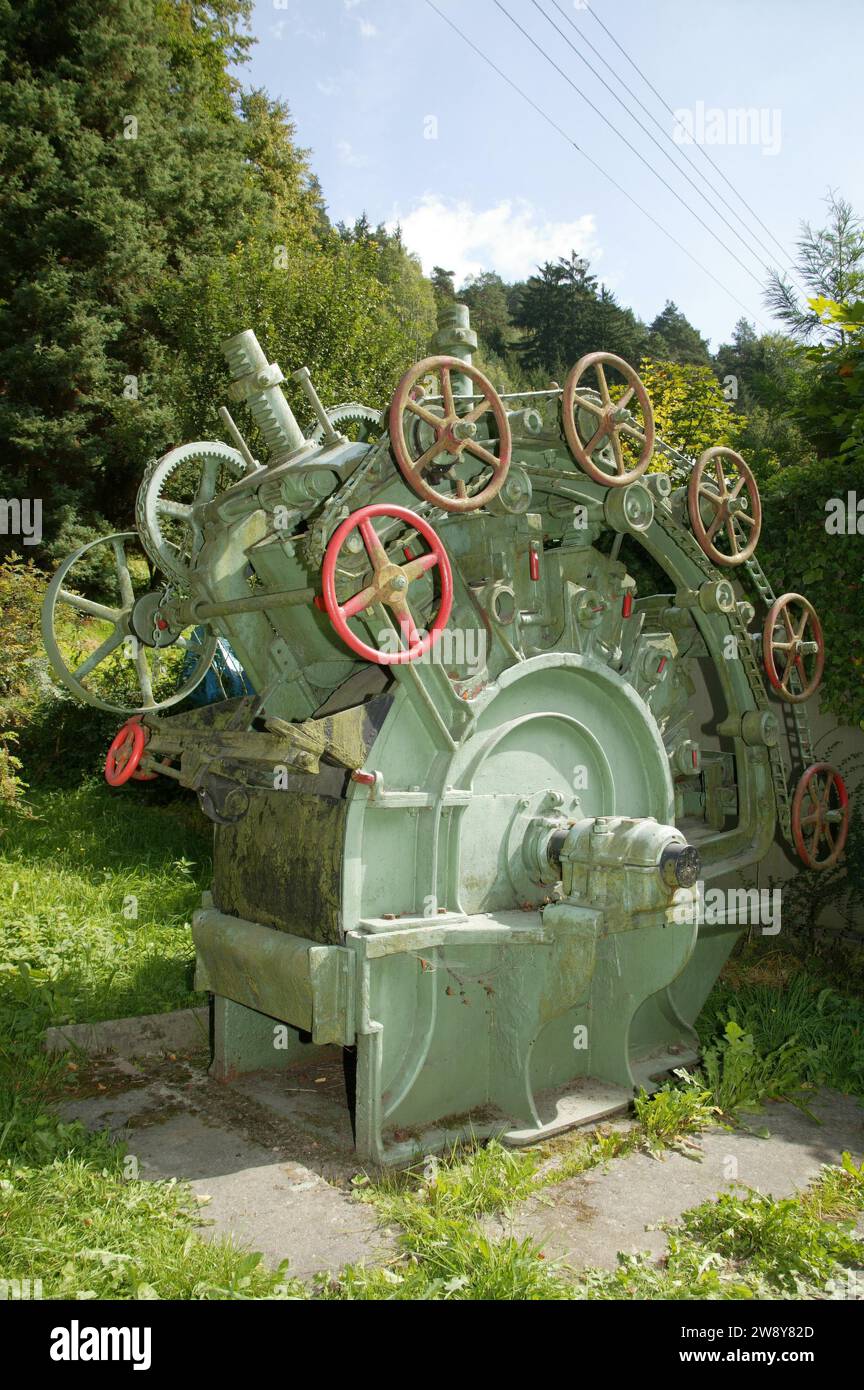Paper grinding machine according to Keller Stock Photo - Alamy