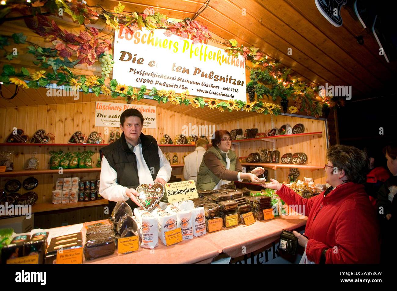 Pulsnitz gingerbread market Herrmann Loeschner, one of the traditional ...