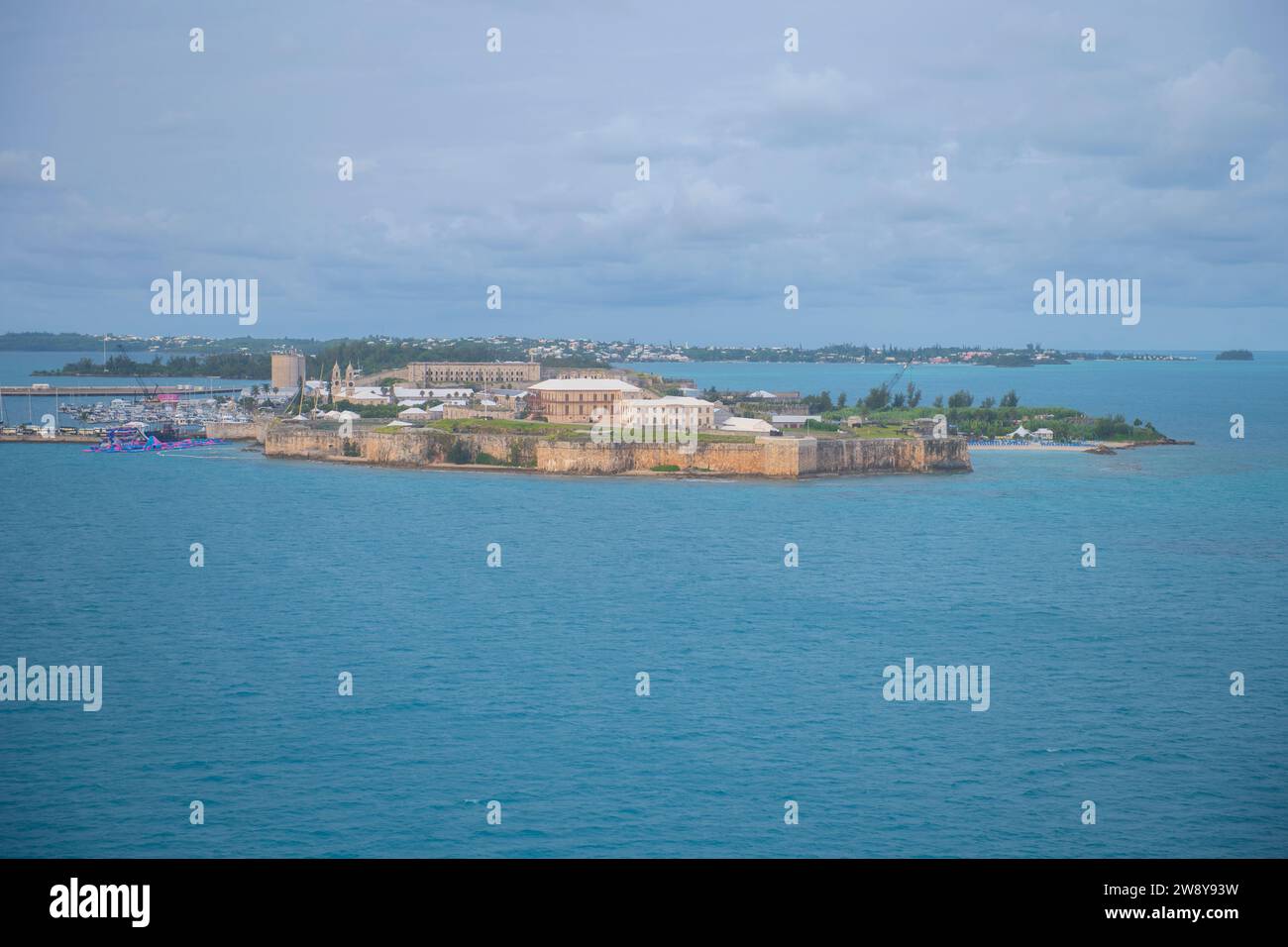 National Museum of Bermuda aerial view including Commissioner's House ...