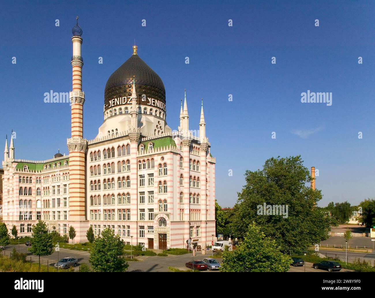 The former Yenidze cigarette factory building is one of Dresden's ...