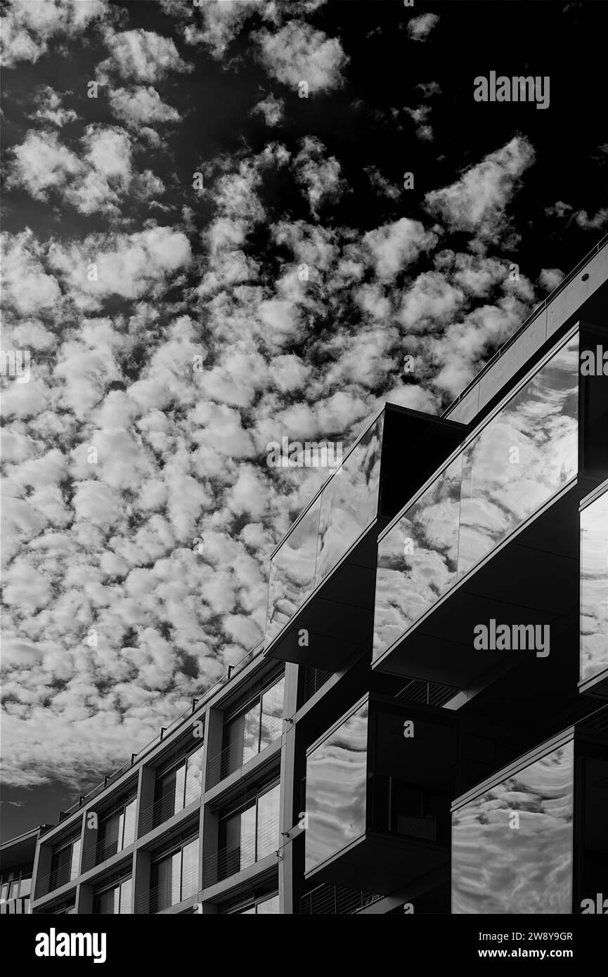 Scenic view big modern Black and White Stock Photos & Images - Alamy