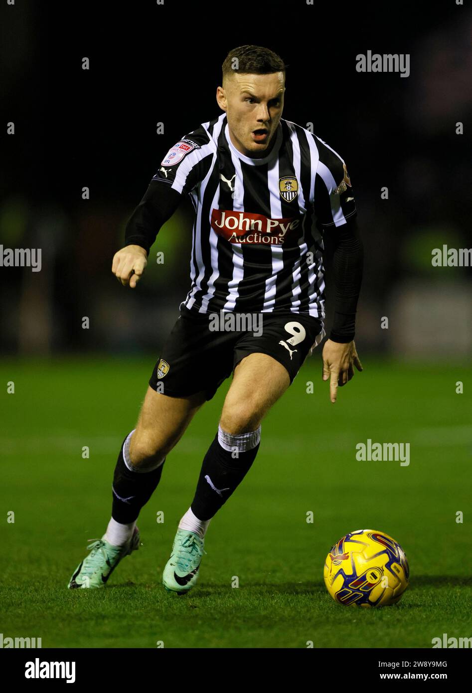 Notts County's Macaulay Langstaff in action during the Sky Bet League ...