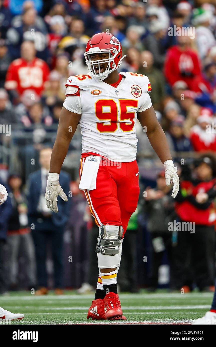 Kansas City Chiefs defensive tackle Chris Jones smiles during an NFL ...