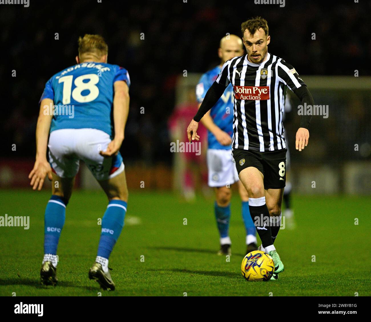 Stockport, UK. 22nd Dec, 2023. Sam Austin 8# of Notts County Football ...