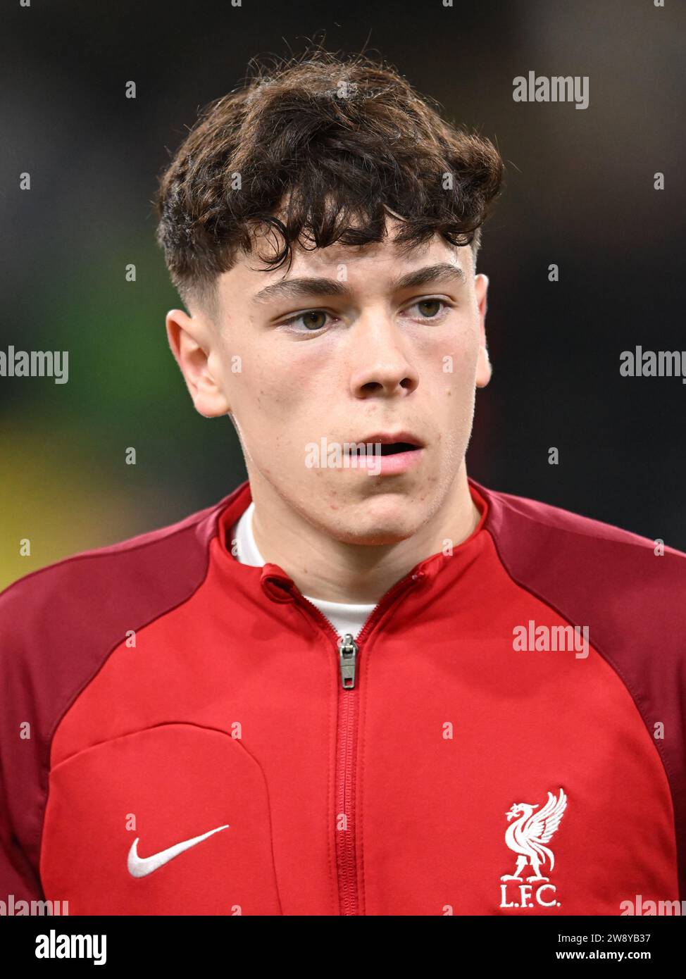 BRUSSELS - Luke Chambers of Liverpool FC during the UEFA Europa League ...