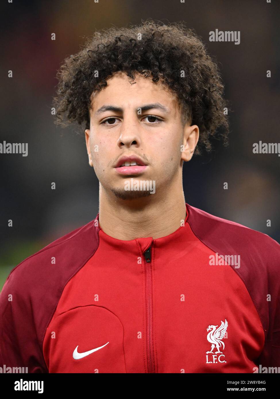BRUSSELS - Kaide Gordon of Liverpool FC during the UEFA Europa League ...