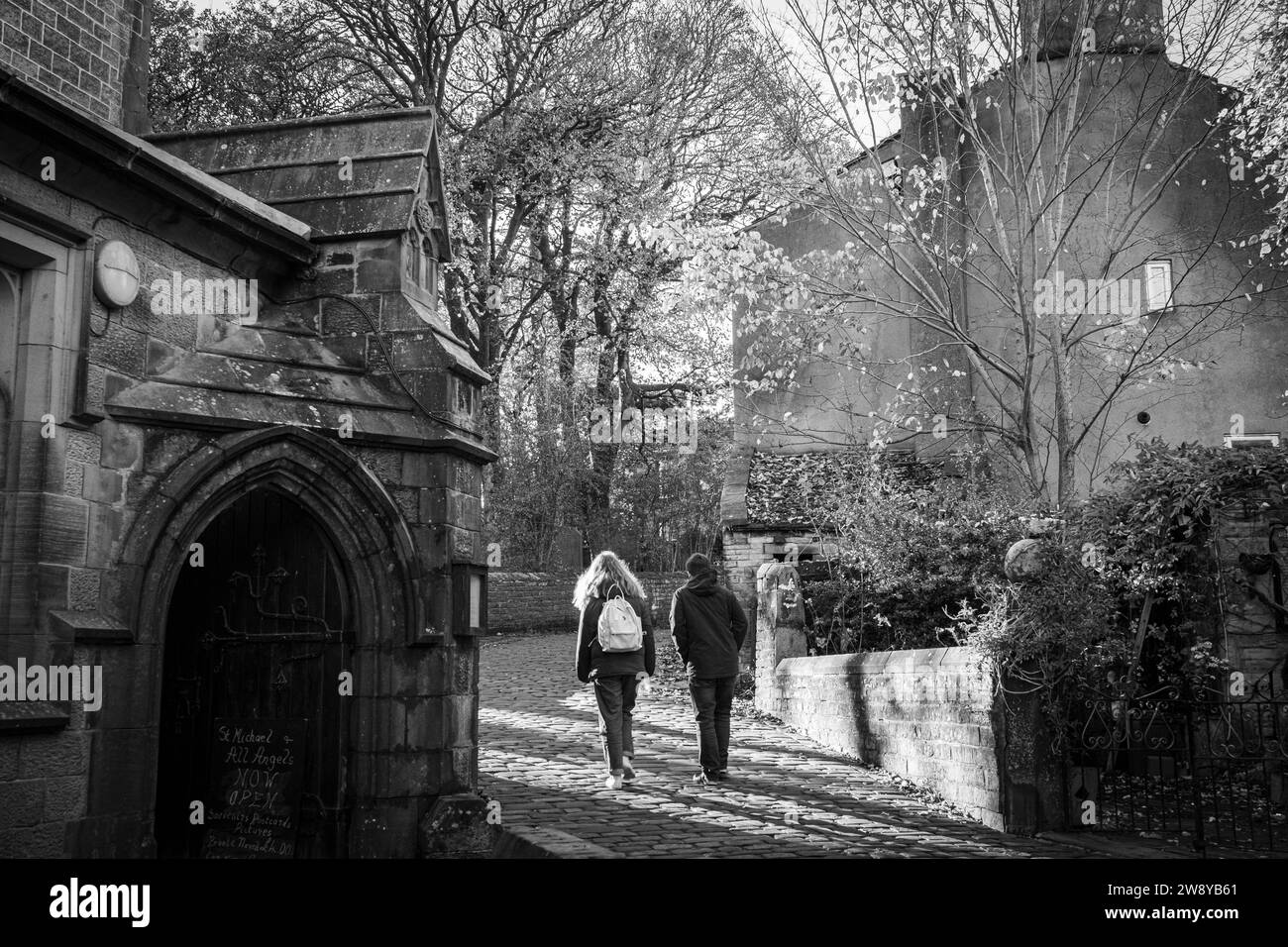 The Village of Haworth, near Bradford, home of the famous Bronte family ...