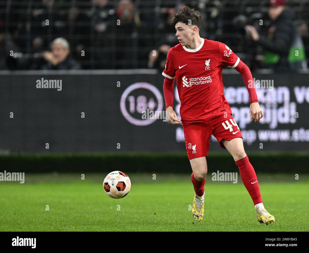 BRUSSELS - Luke Chambers of Liverpool FC during the UEFA Europa League ...