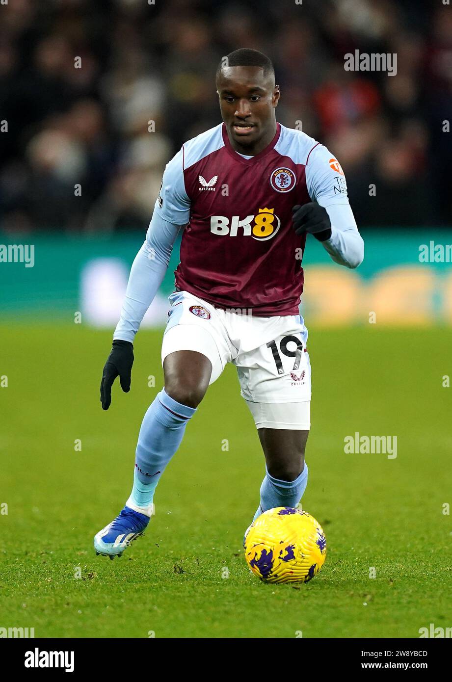 Aston Villa's Moussa Diaby during the Premier League match at Villa ...