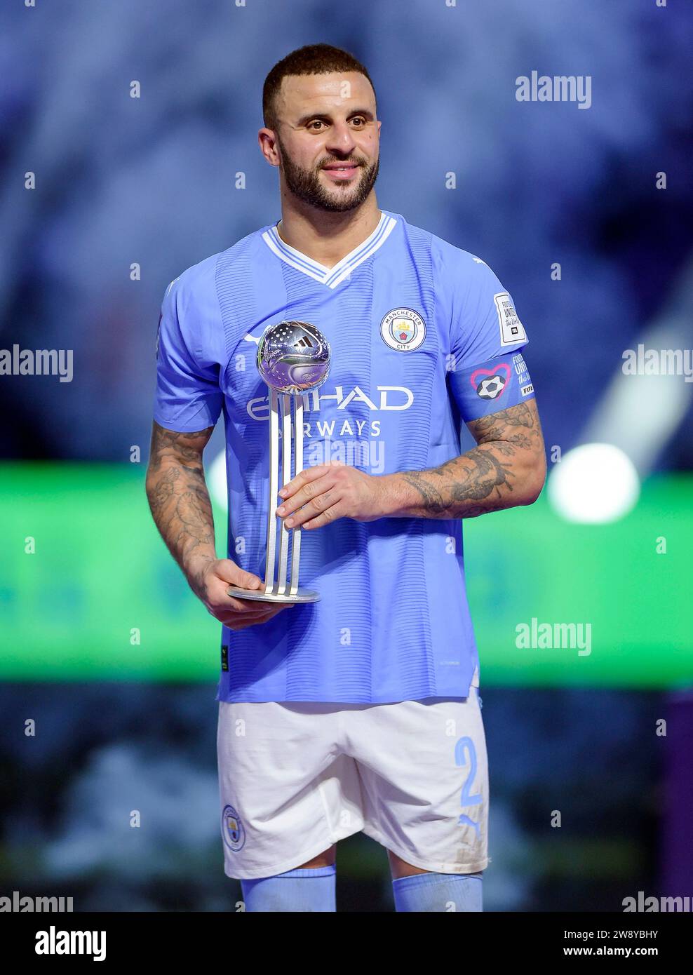 Manchester City's Kyle Walker after they win the FIFA Club World Cup ...