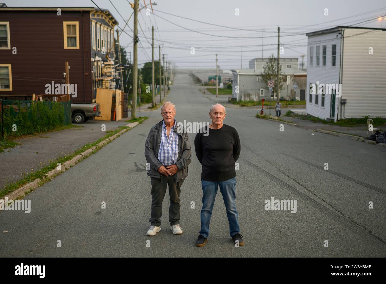 Saint John, Canada. 22nd Dec, 2023. Walter (Wally) Gillespie, left, and ...
