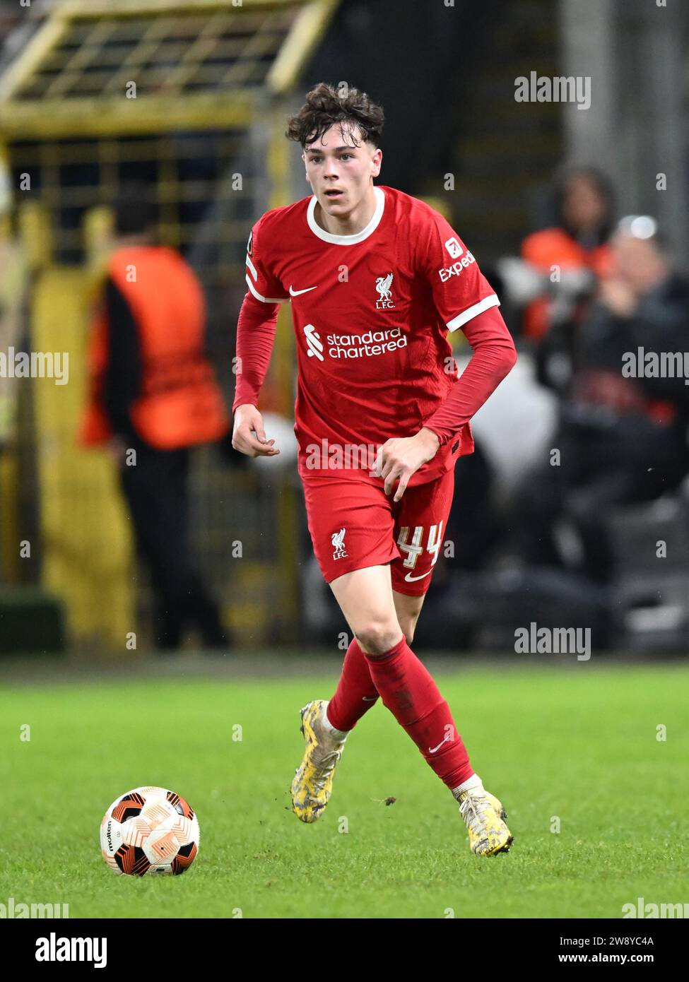 BRUSSELS - Luke Chambers of Liverpool FC during the UEFA Europa League ...