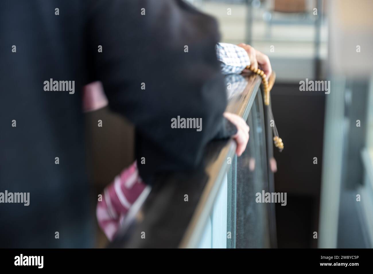 Female using exilator holding it is handle Stock Photo - Alamy