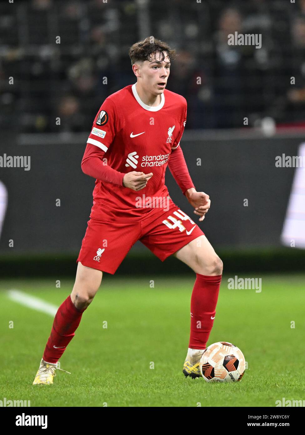 BRUSSELS - Luke Chambers of Liverpool FC during the UEFA Europa League ...