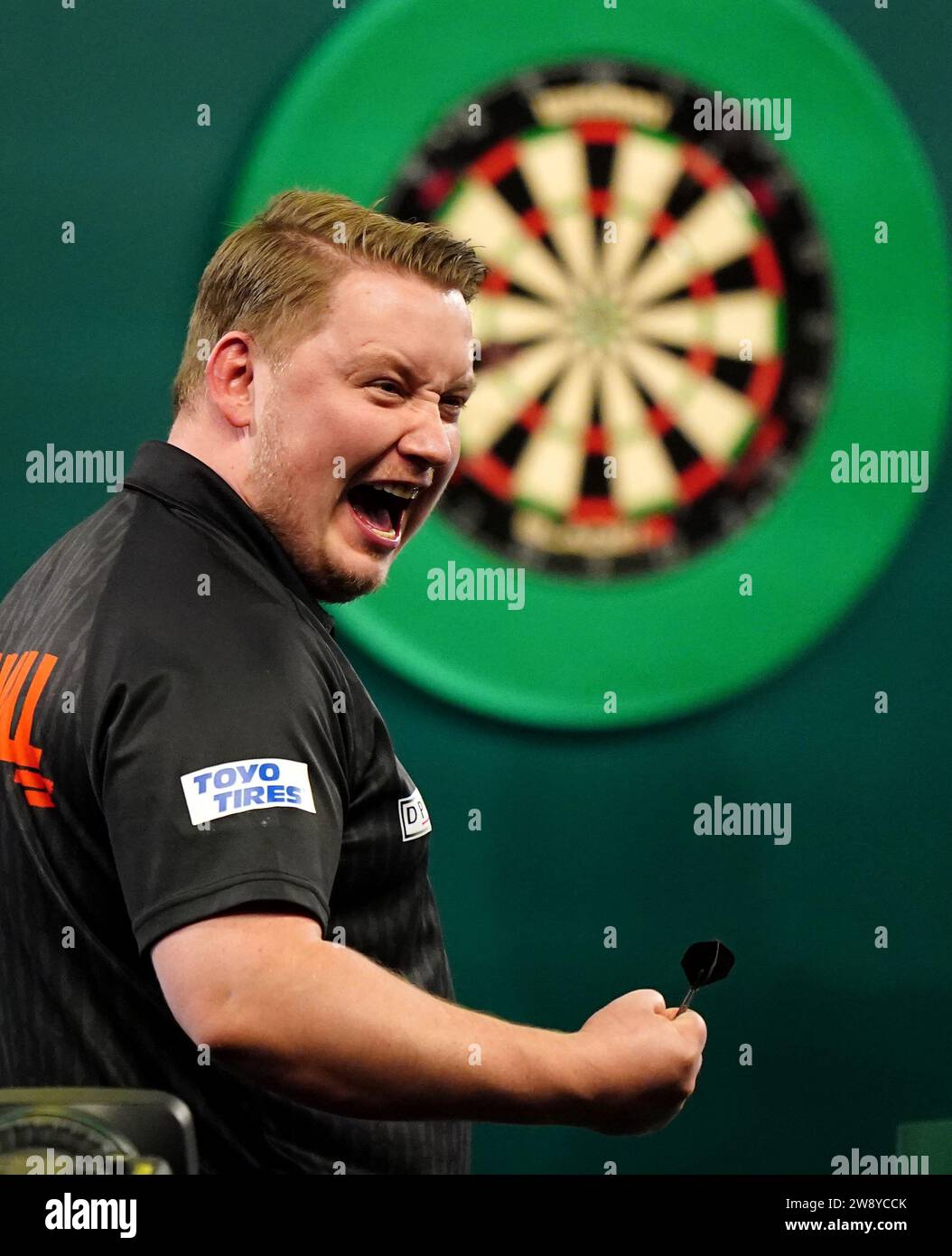 Martin Schindler celebrates after beating Jermaine Wattimena (not ...