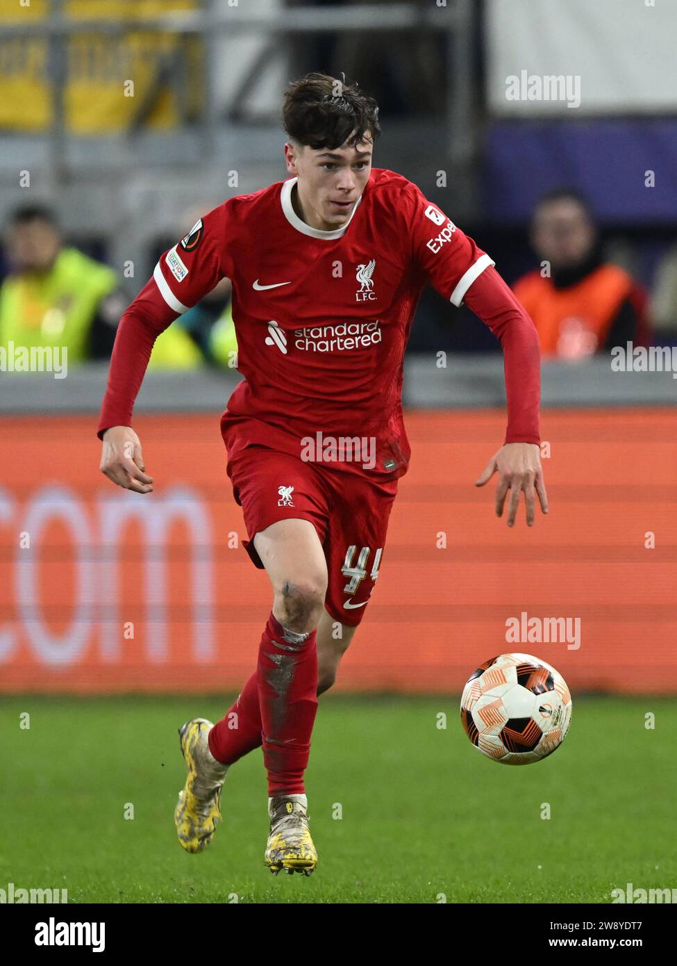 BRUSSELS - Luke Chambers of Liverpool FC during the UEFA Europa League ...