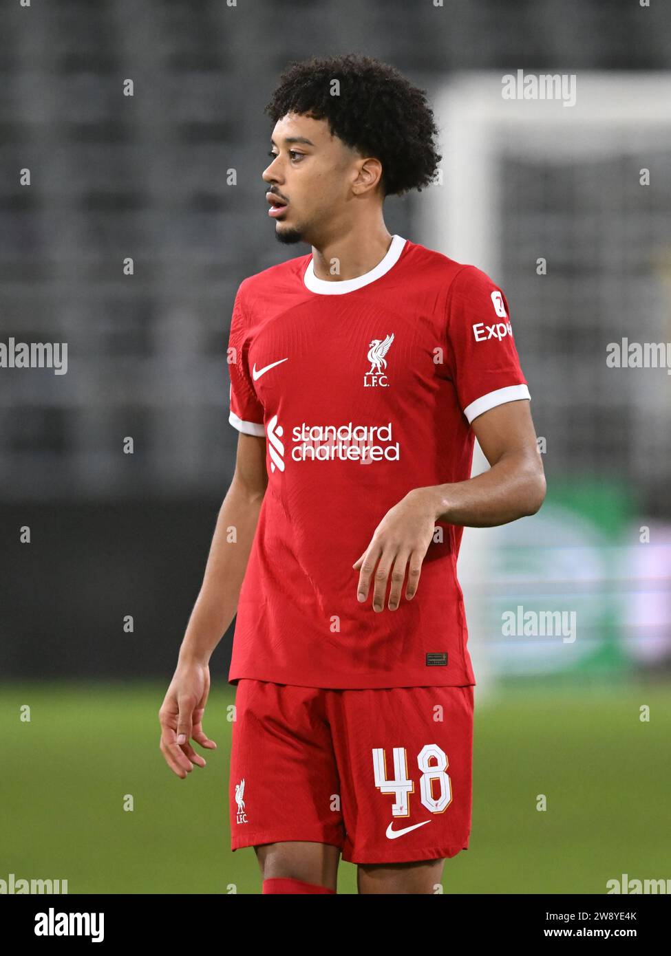 BRUSSELS - Calum Scanlon of Liverpool FC during the UEFA Europa League ...