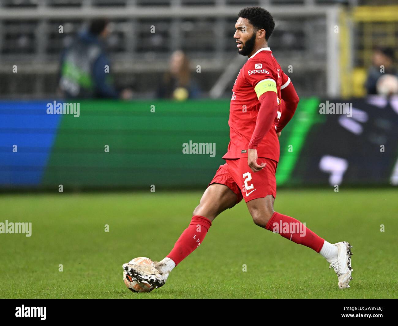 BRUSSELS - Joe Gomez of Liverpool FC during the UEFA Europa League in ...