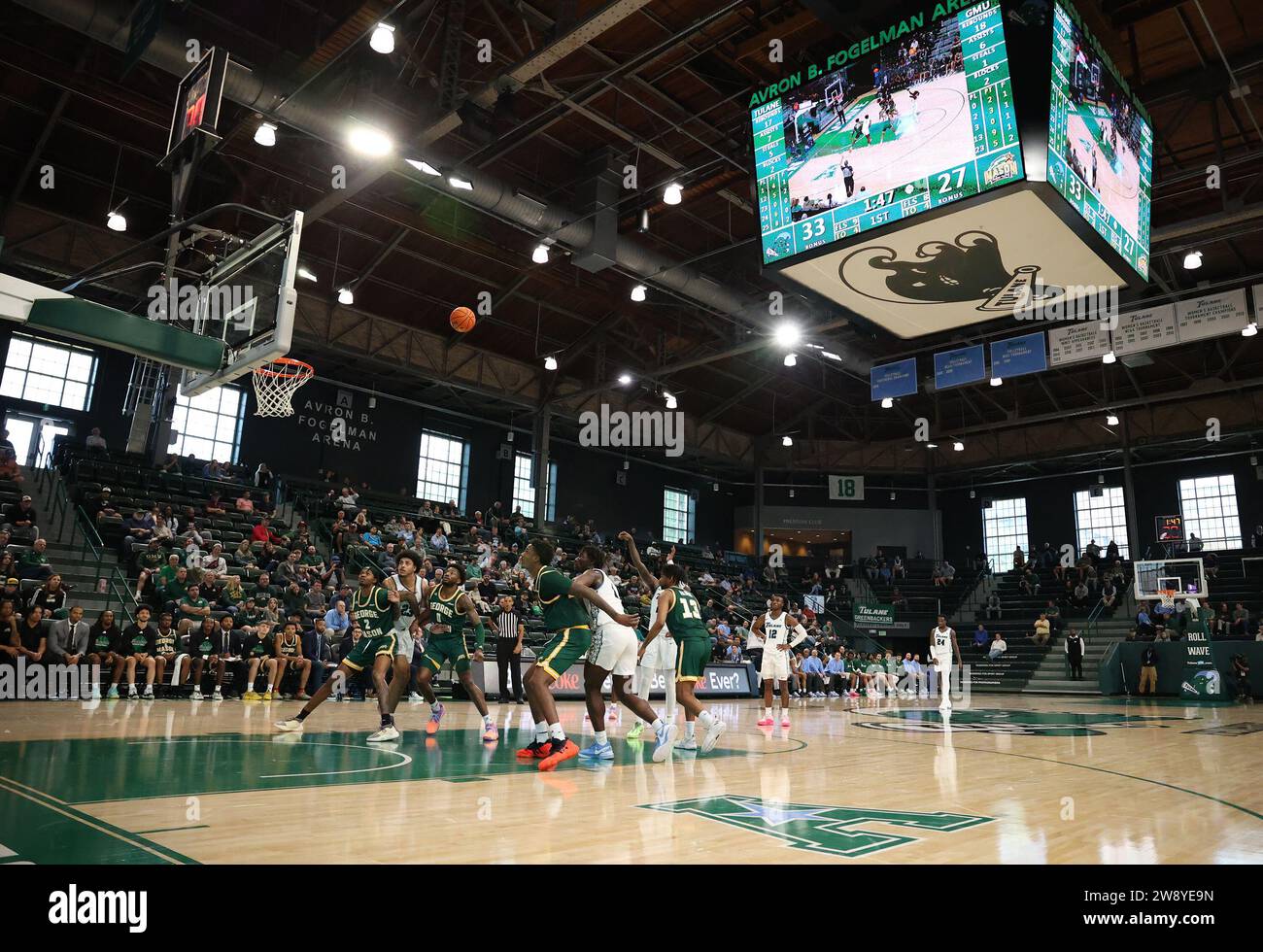 New Orleans, USA. 22nd Dec, 2023. Tulane Green Wave forward Kevin Cross ...