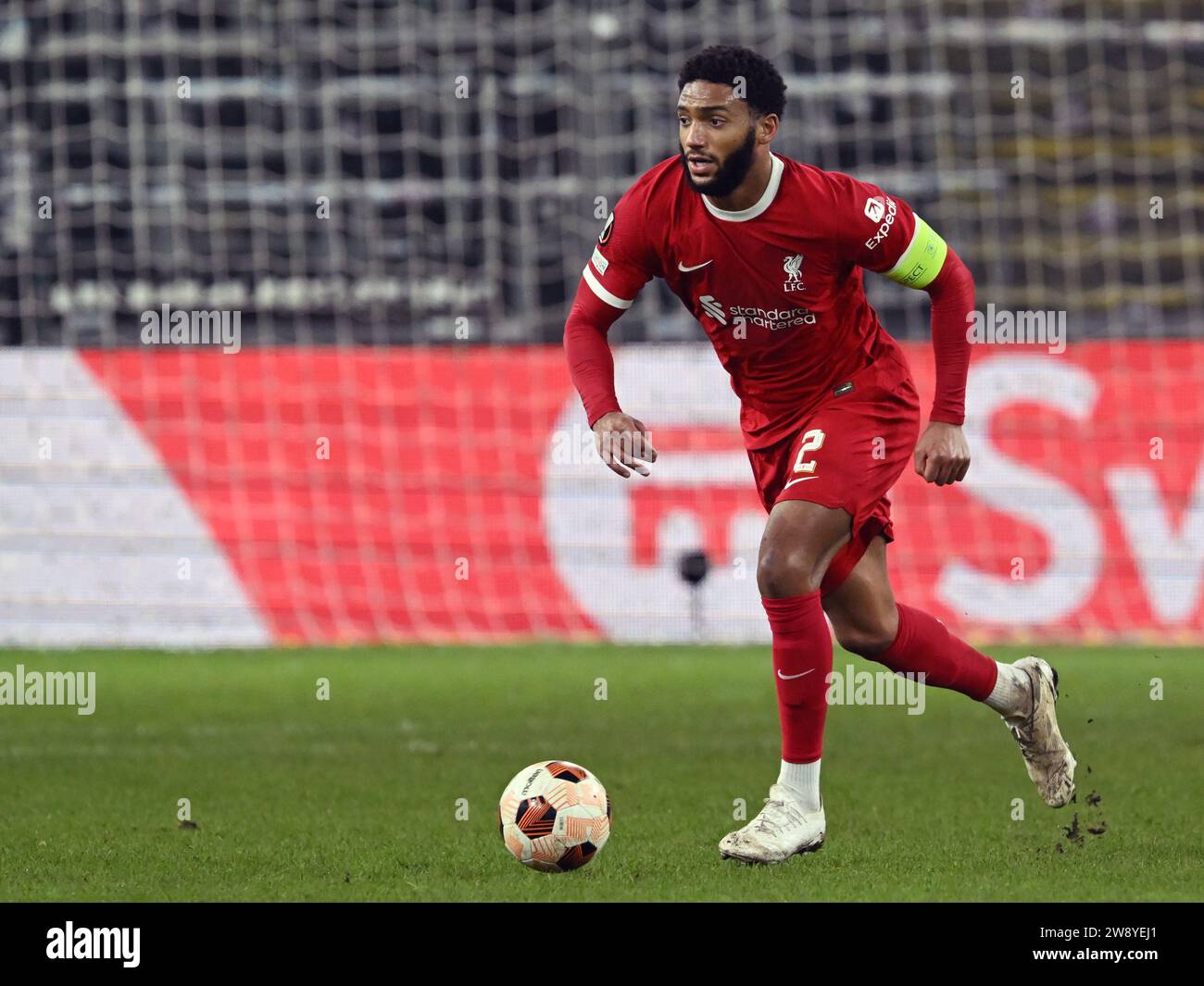 BRUSSELS - Joe Gomez of Liverpool FC during the UEFA Europa League in ...