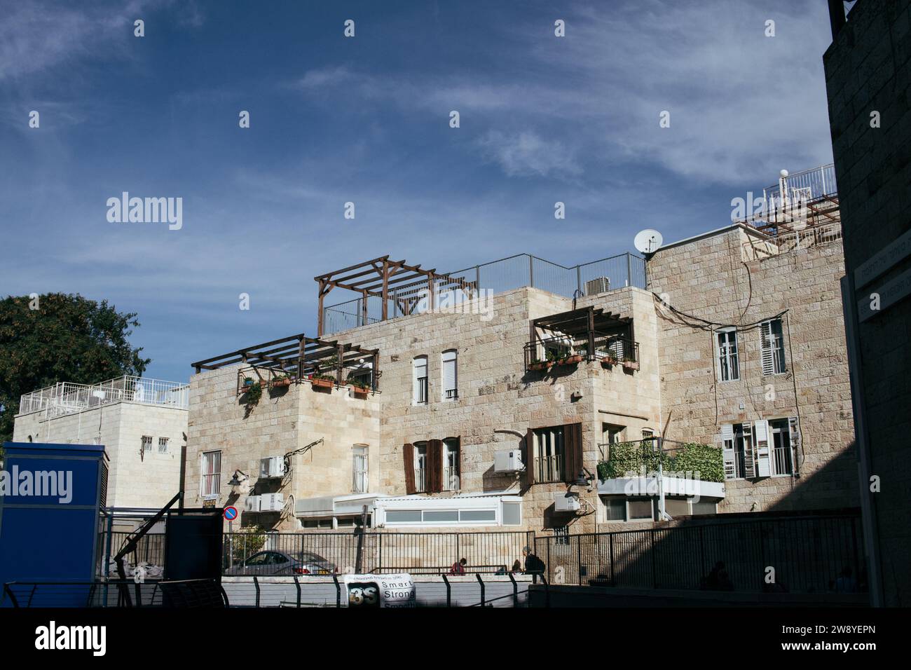 Jerusalem, Israel – December 20, 2023 The streets of the Jewish quarter ...