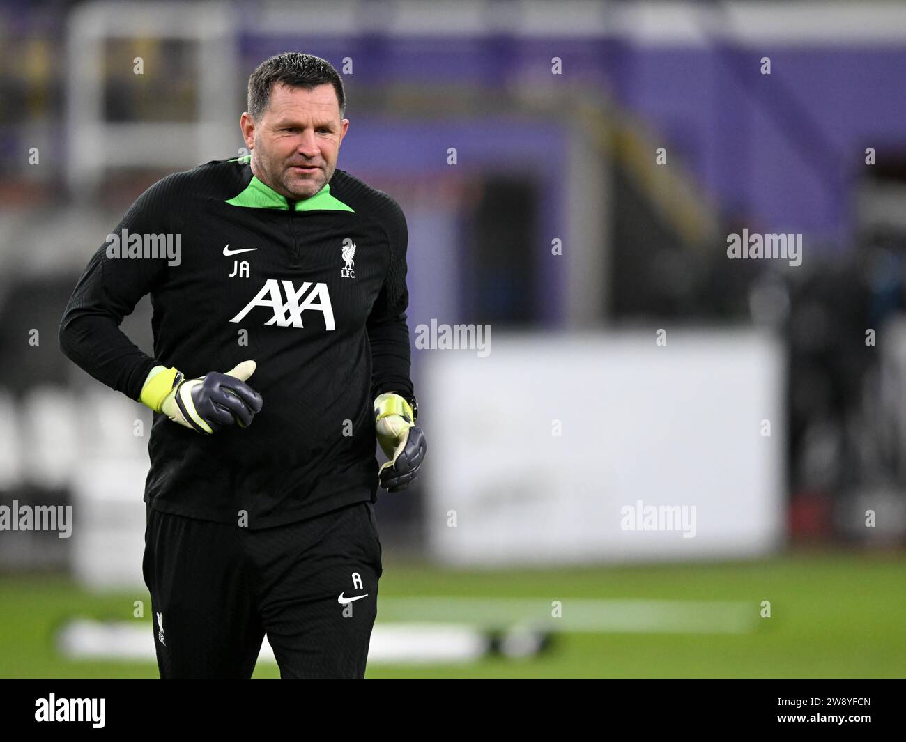 BRUSSELS - Liverpool FC goalkeeper coach John Achterberg during the ...