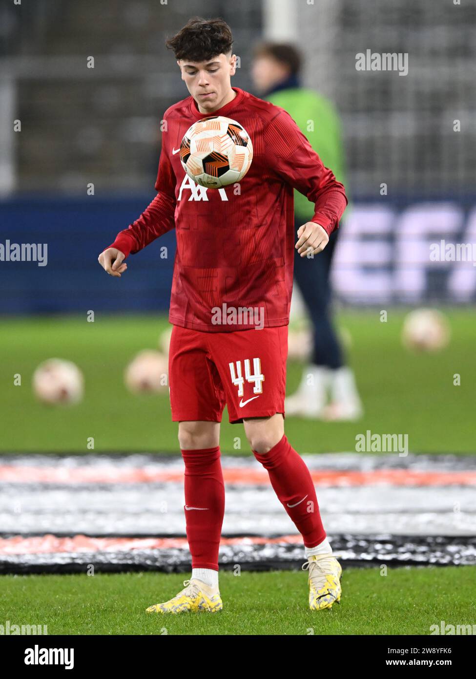 BRUSSELS - Luke Chambers of Liverpool FC during the UEFA Europa League ...