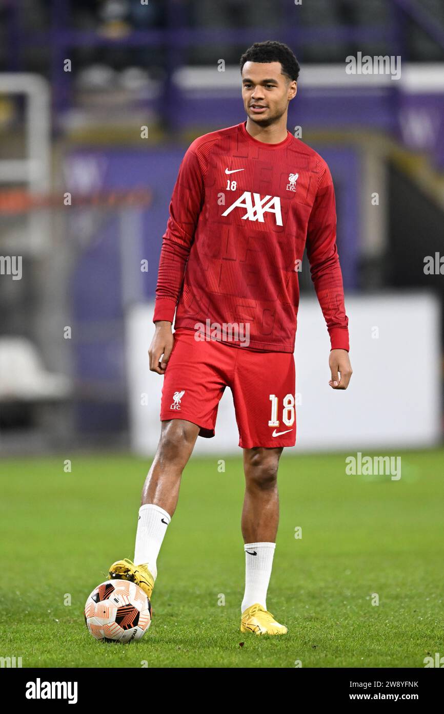 BRUSSELS - Cody Gakpo of Liverpool FC during the UEFA Europa League in ...