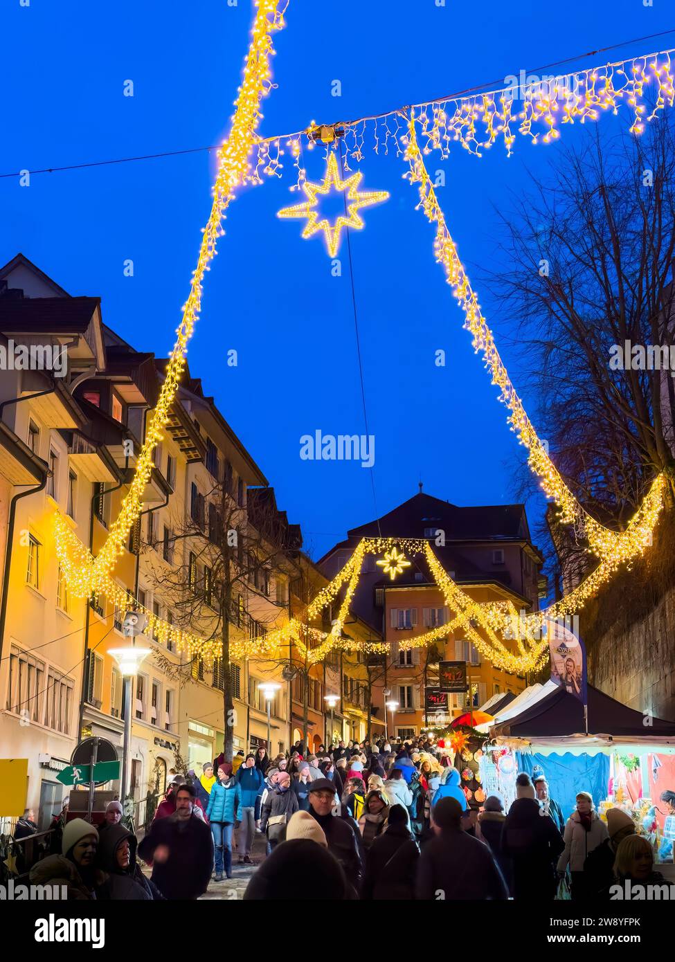 Bremgarten, Switzerland - December 7, 2023: Christmas market in ...
