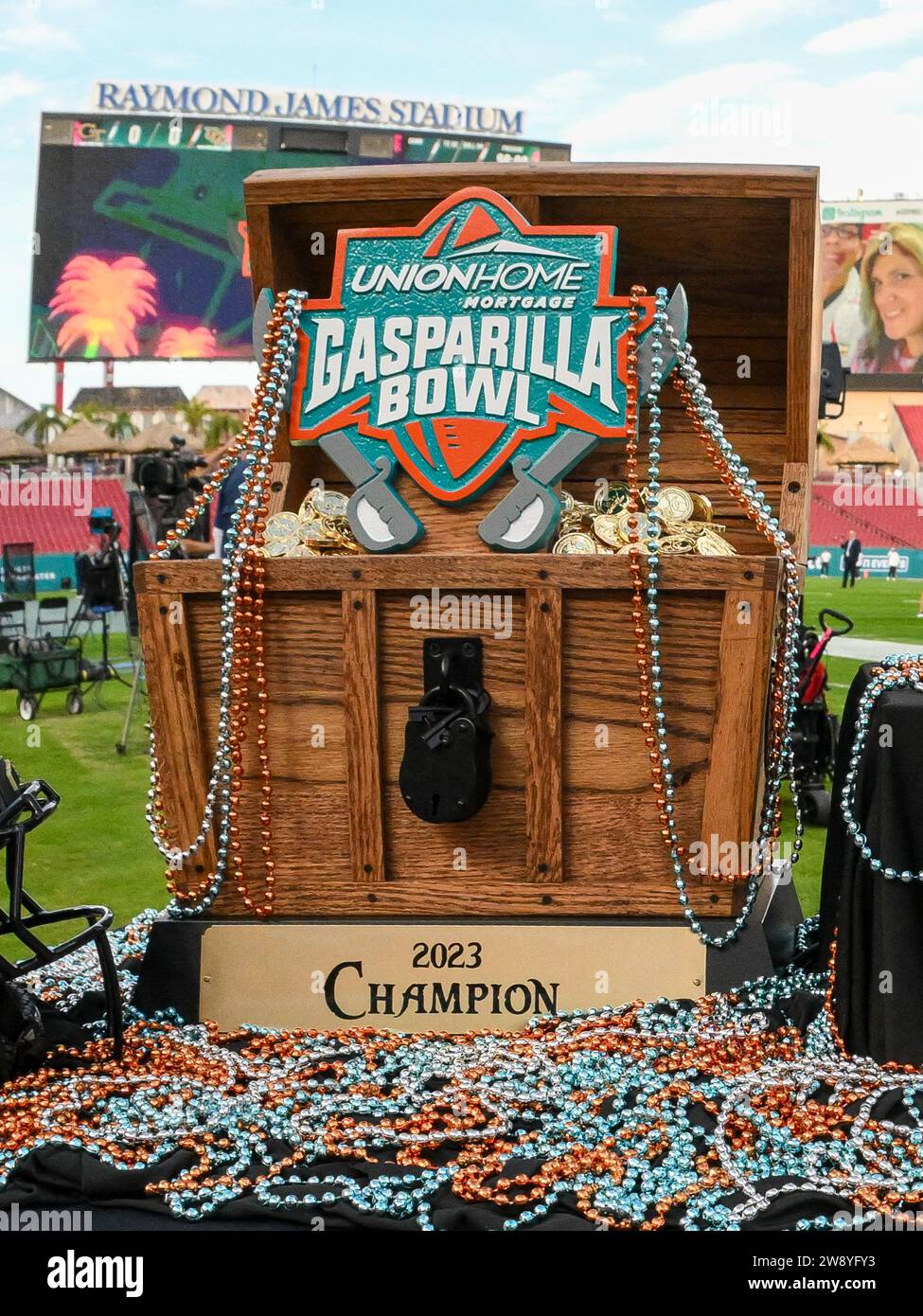 Tampa, FL, USA. 22nd Dec, 2023. Champions Trophy as seen before the ...