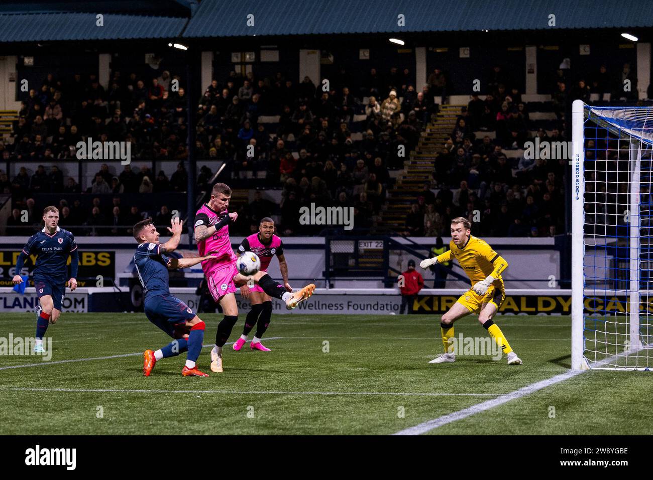 Kirkcaldy, Scotland. 22 December 2023. Lewis Vaughan (10 - Raith Rovers ...