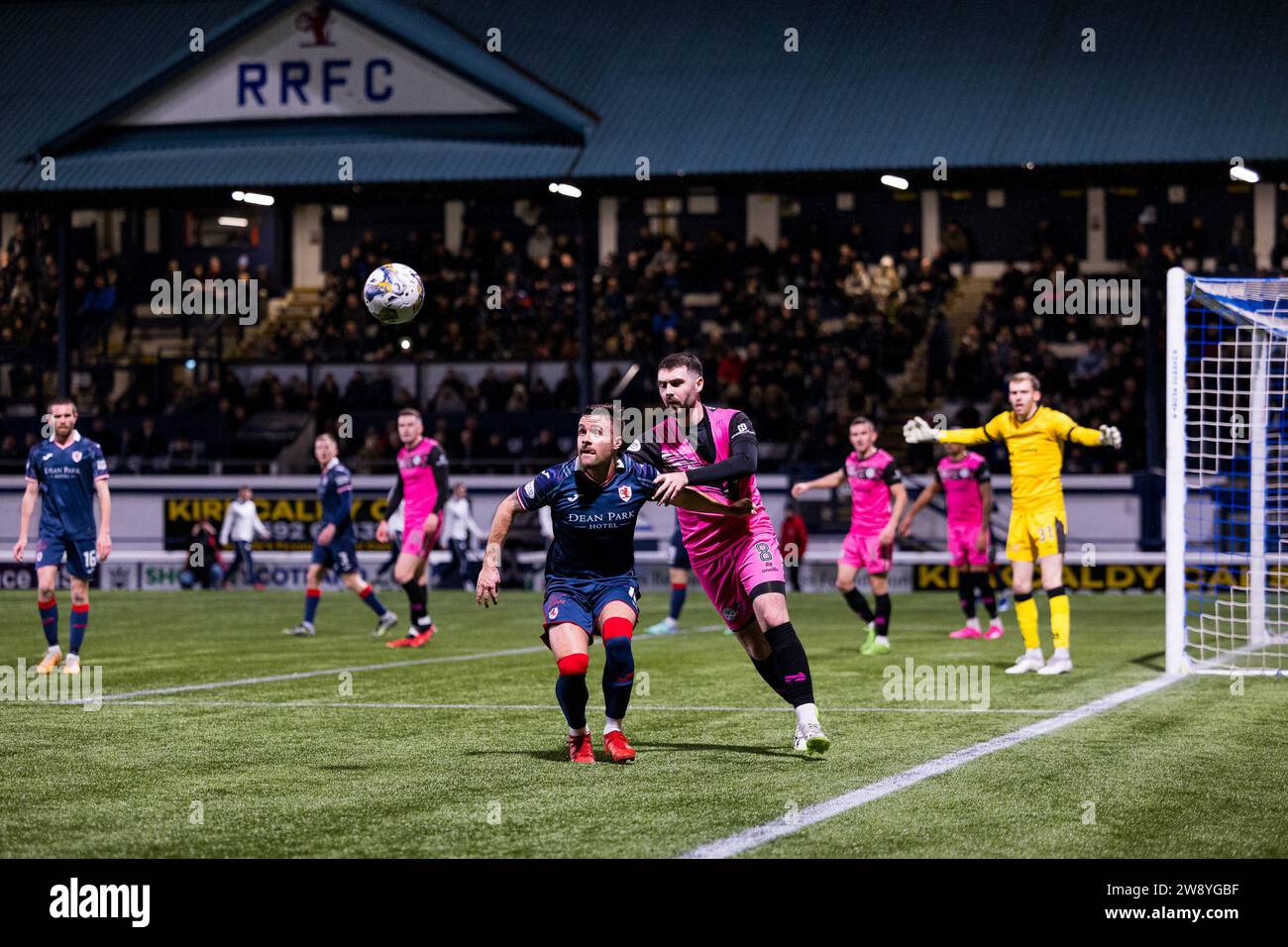 Kirkcaldy, Scotland. 22 December 2023. Lewis Vaughan (10 - Raith Rovers ...