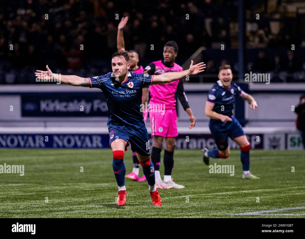 Kirkcaldy, Scotland. 22 December 2023. Lewis Vaughan (10 - Raith Rovers ...