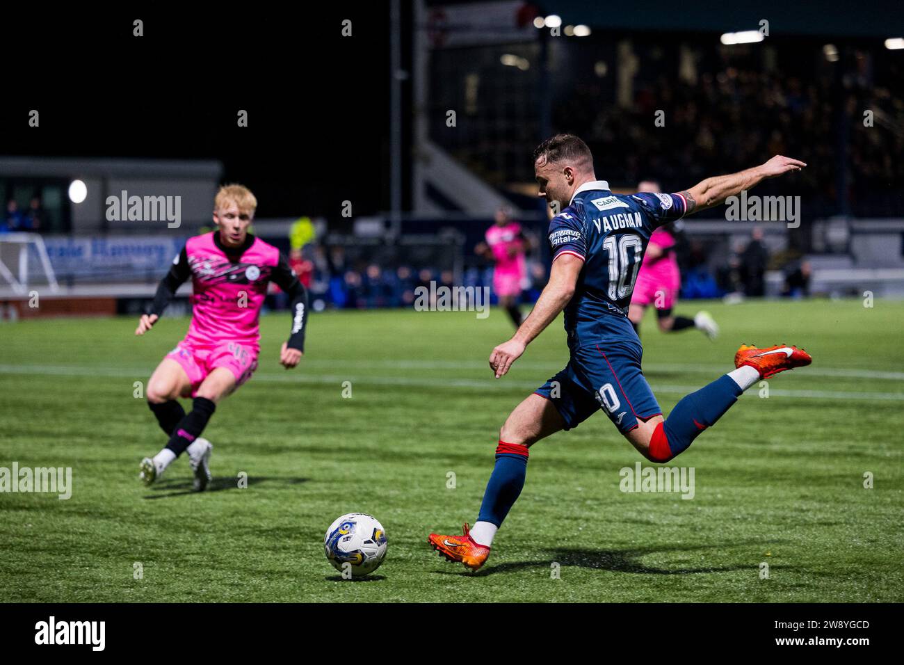 Kirkcaldy, Scotland. 22 December 2023. Lewis Vaughan (10 - Raith Rovers ...