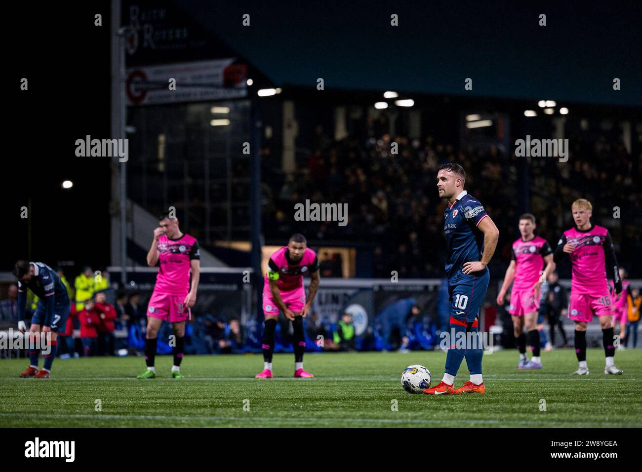 Kirkcaldy, Scotland. 22 December 2023. Lewis Vaughan (10 - Raith Rovers ...